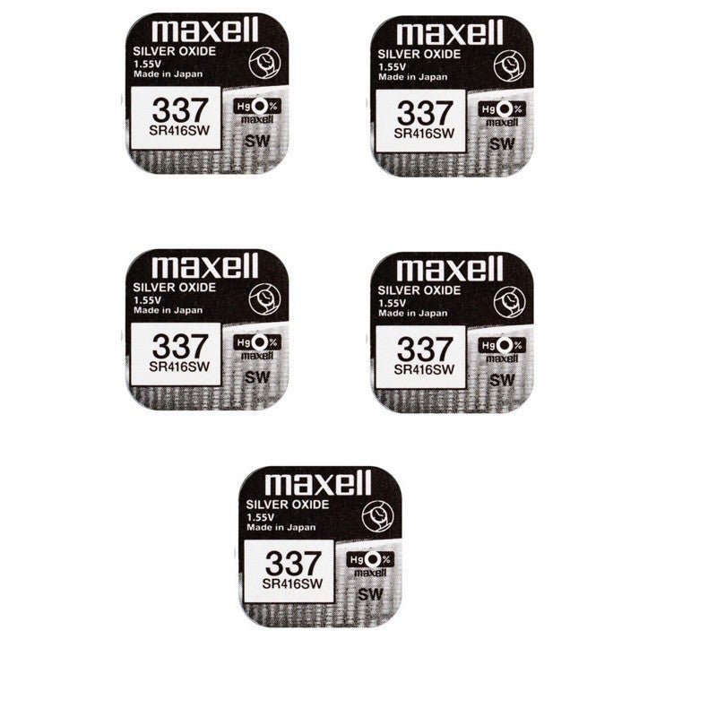 5 piles Maxell 337 SR416SW | Leroy Merlin