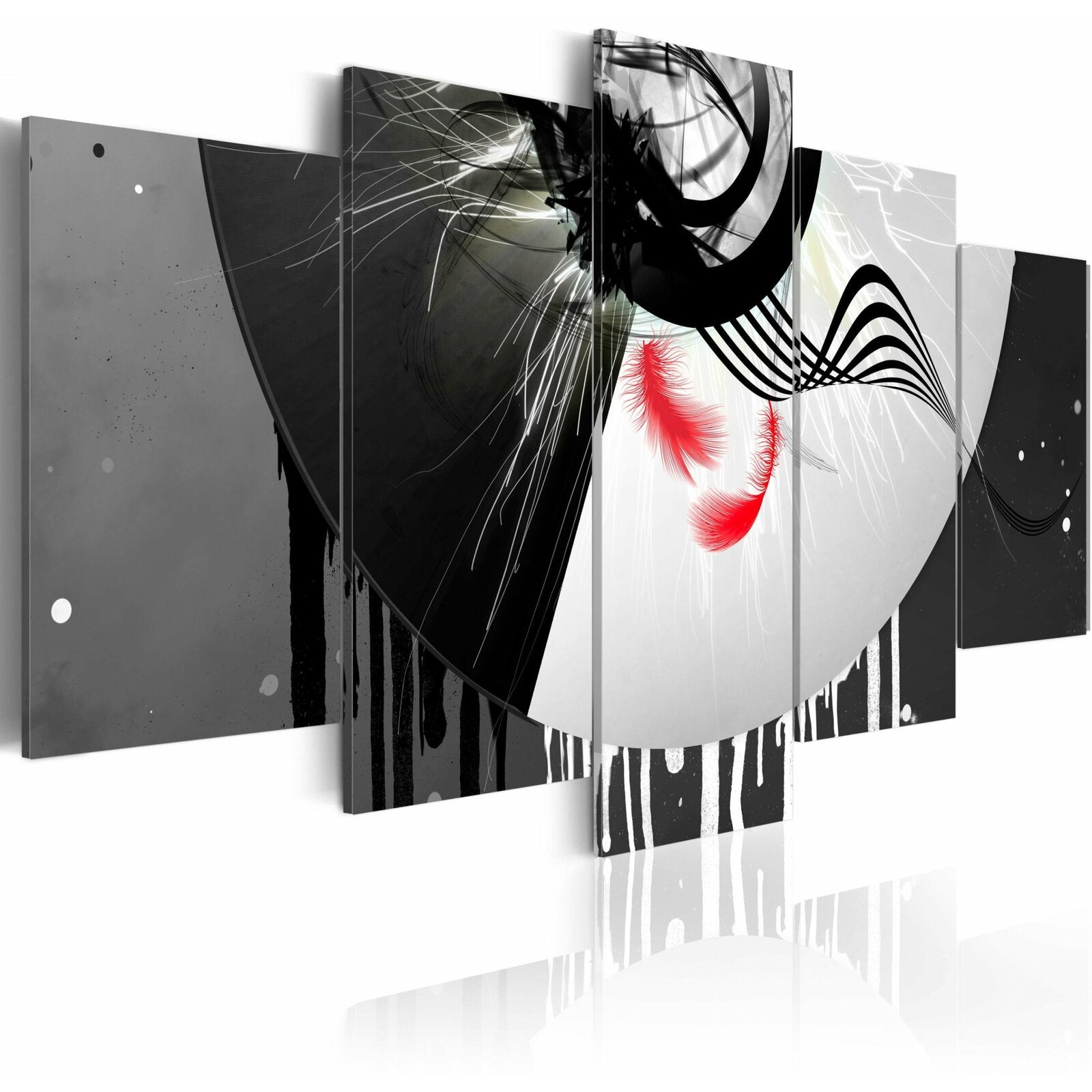 Tableau metal avec l'accent du rouge - 200 x 100 cm | Leroy Merlin