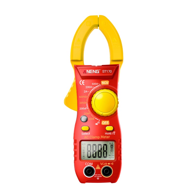 Pinza amperimétrica ANENG ST170 1999 cuentas NCV – mide tensión ...