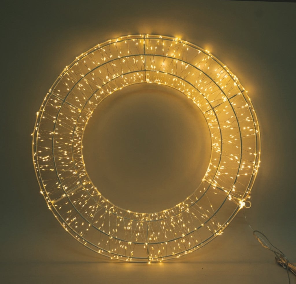 Corona luminosa de 60 cm, 840 LED blanco cálido. | Leroy Merlin