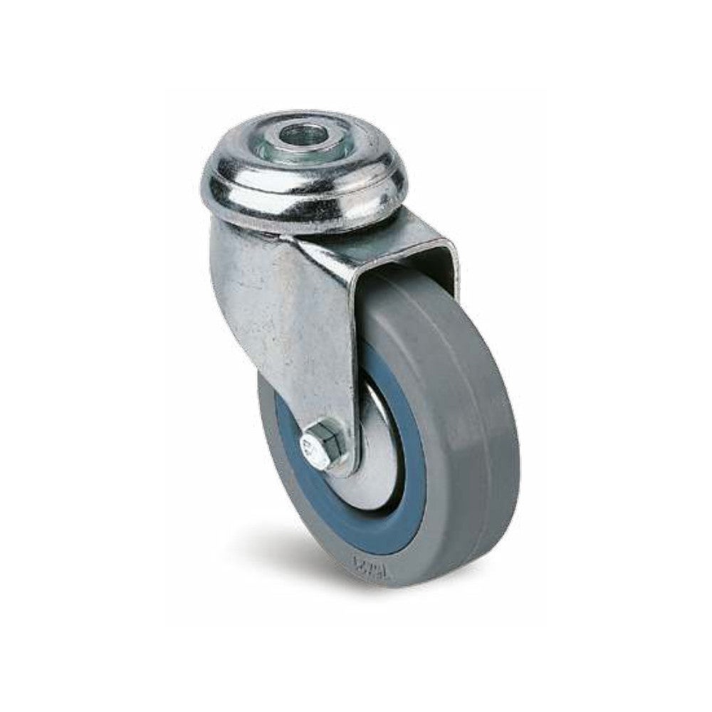 Roulette pivotante Novoplex GUITEL HERVIEU 13807 100 mm caoutchouc gris ...