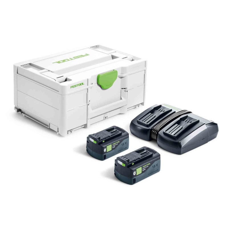 FESTOOL Set di avviamento a batteria SYS 18 V, 2 x 5,0 Ah TCL 6 DUO ...
