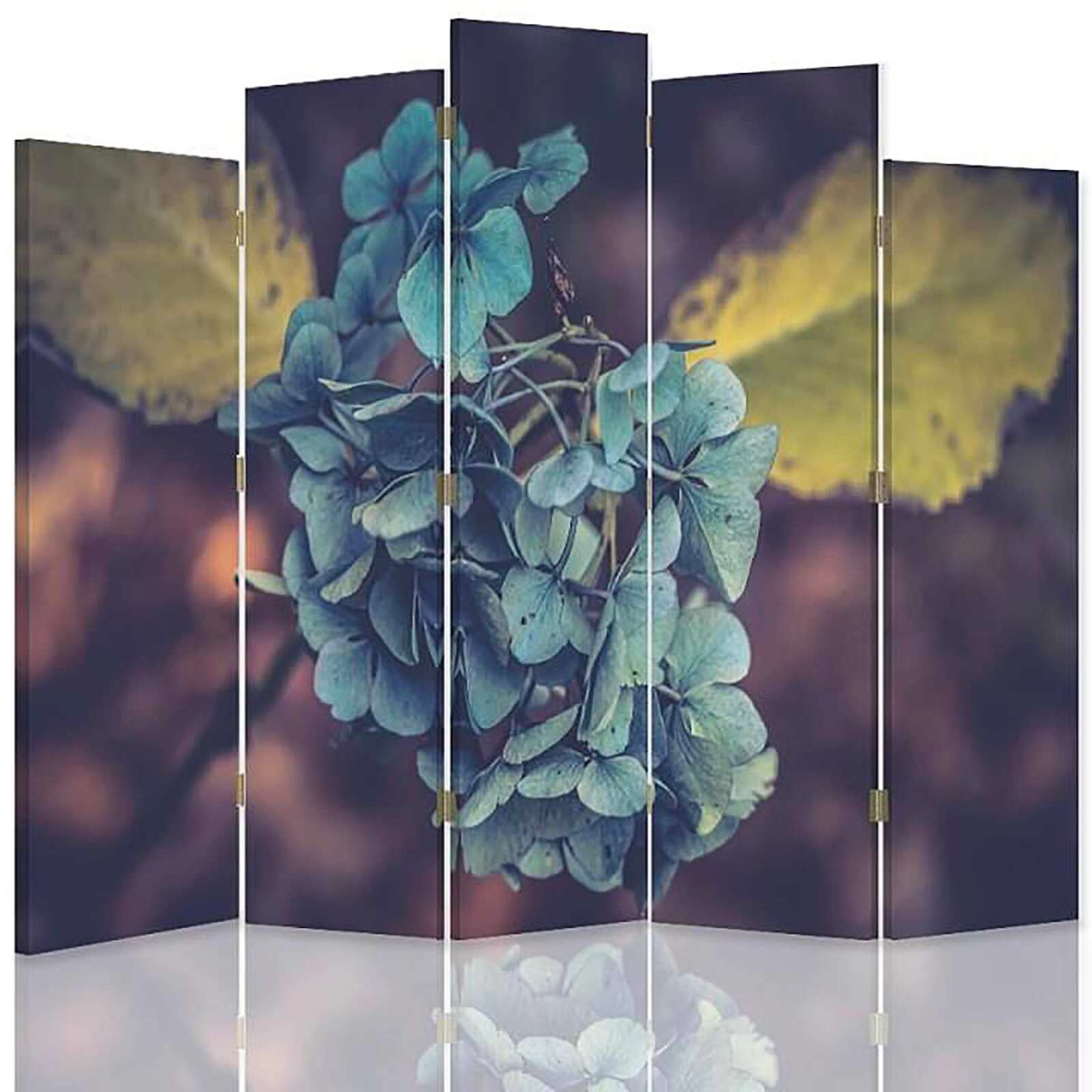 Paravent Décoratif Turquoise Floral pour Intérieur Design | Leroy Merlin