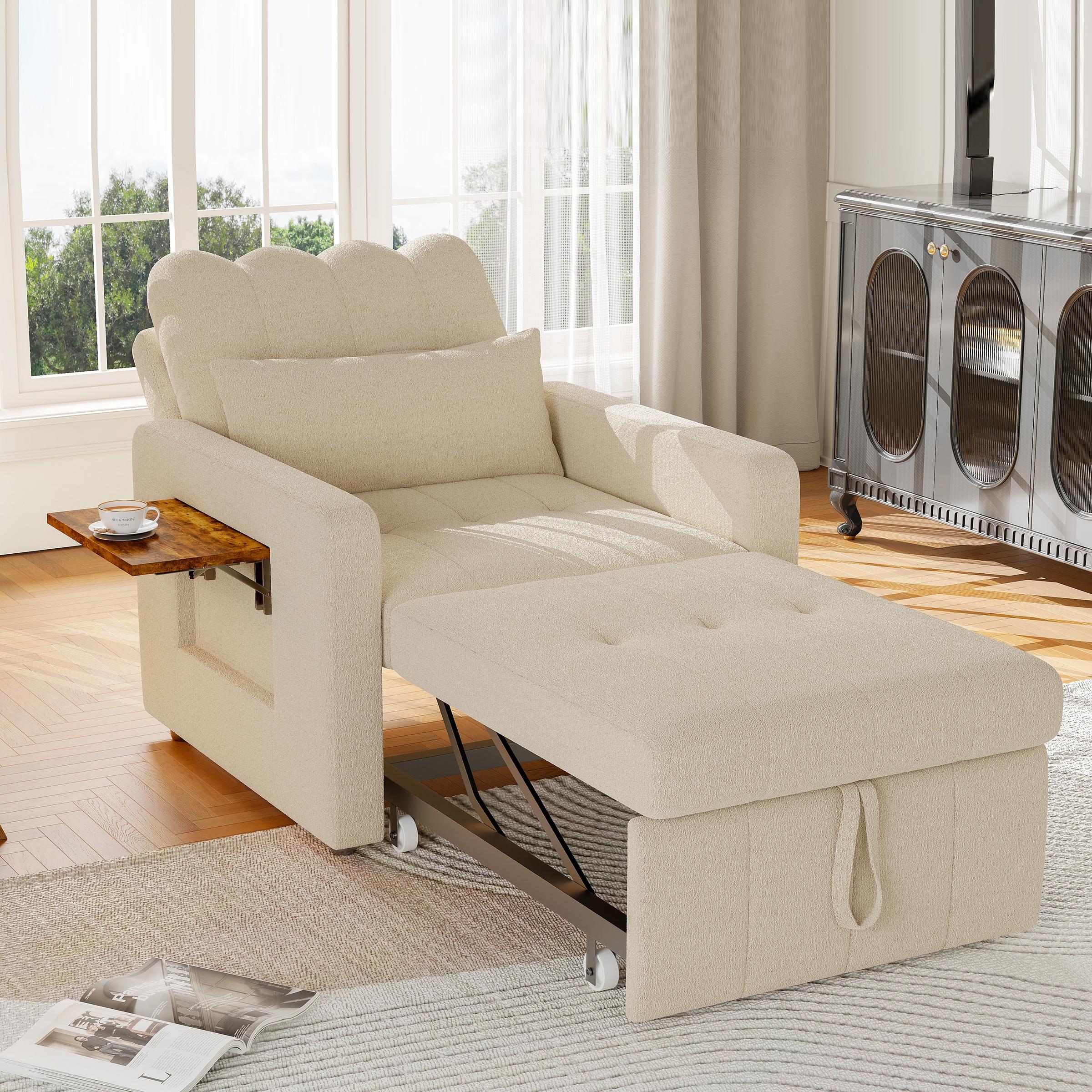 Fauteuil longue 3-en-1 - Fauteuil Convertible - Dossier 5 Positions ...