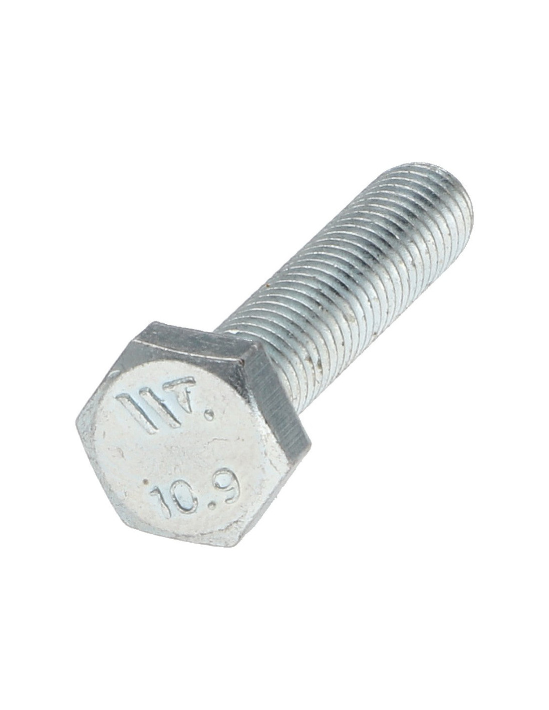 Vis métaux Tête hexagonale TH M6X40 Classe 10.9 Acier zingué blanc-30 pièces | Leroy Merlin