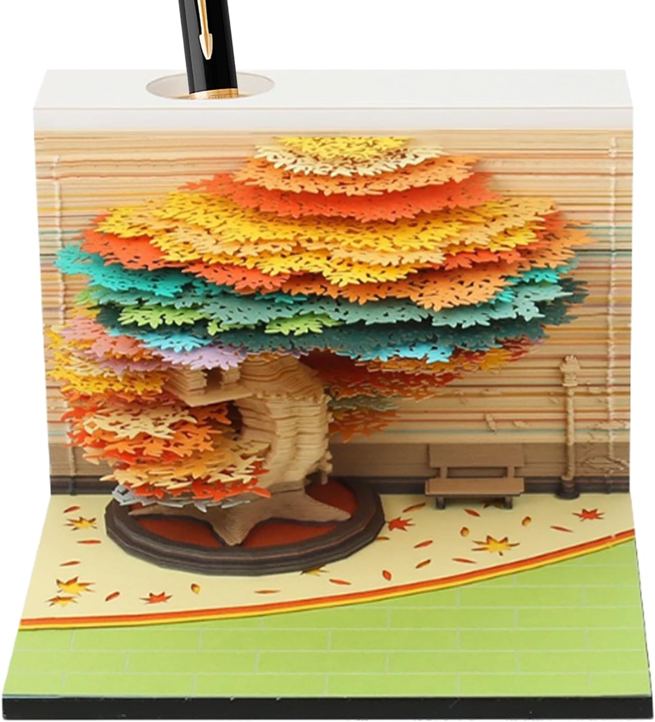 Bloc-notes 3D,Arbre 3D Calendrier 2026 Bloc-Notes Mémo - Sculpture ...