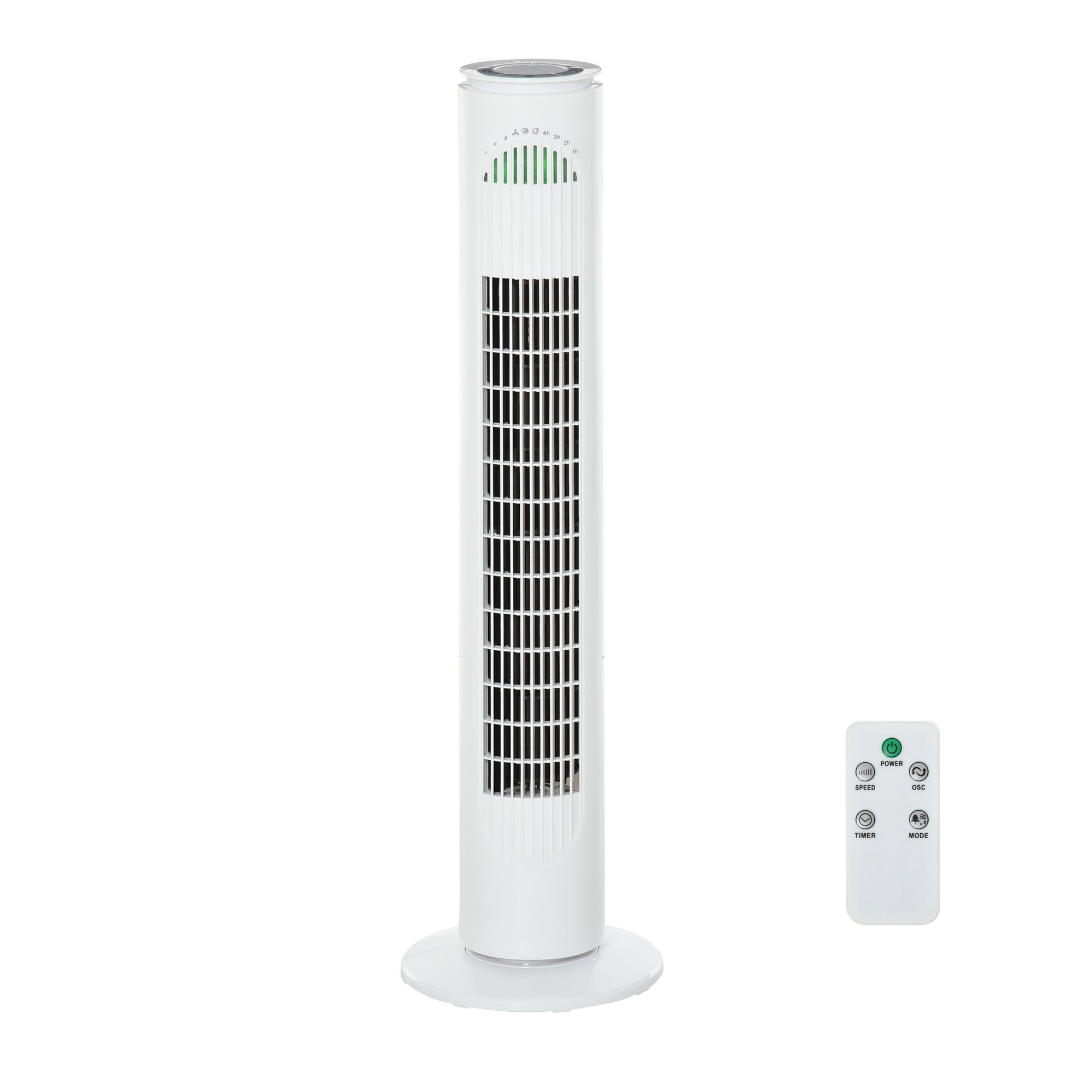 Ventilateur colonne tour oscillant 45 W avec télécommande | Leroy Merlin