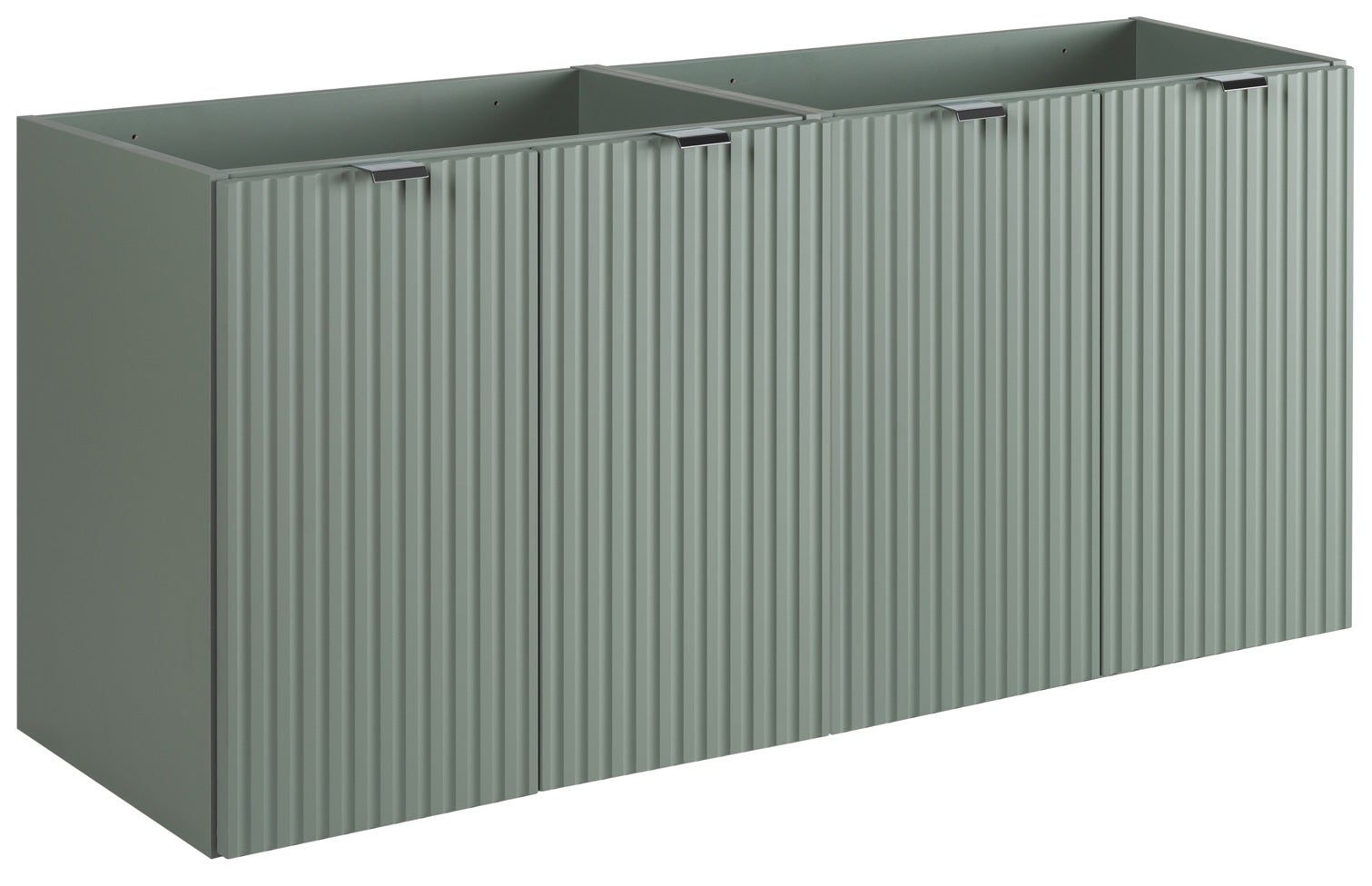 Meuble suspendu sous vasque avec portes LINE REED GREEN vert SAUGE 120 ...