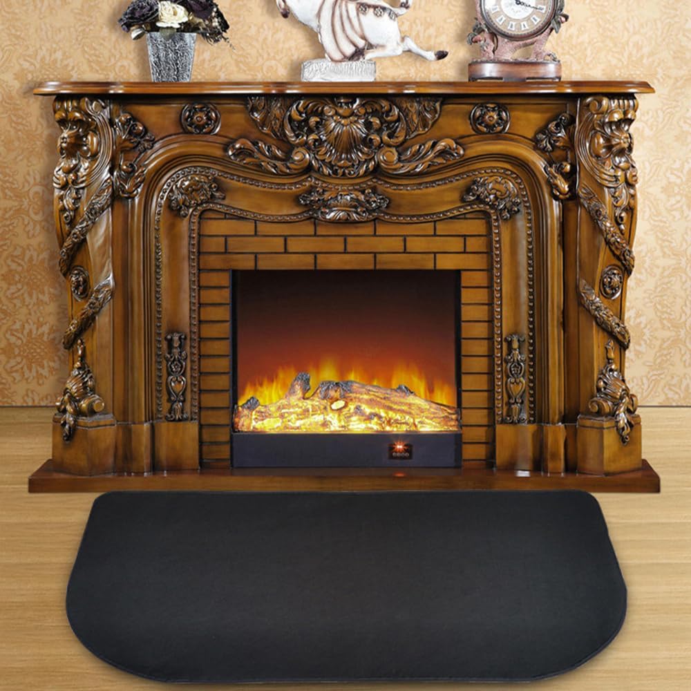 Alfombra de chimenea, alfombra ignífuga, alfombra ignífuga de 50 x 80 ...