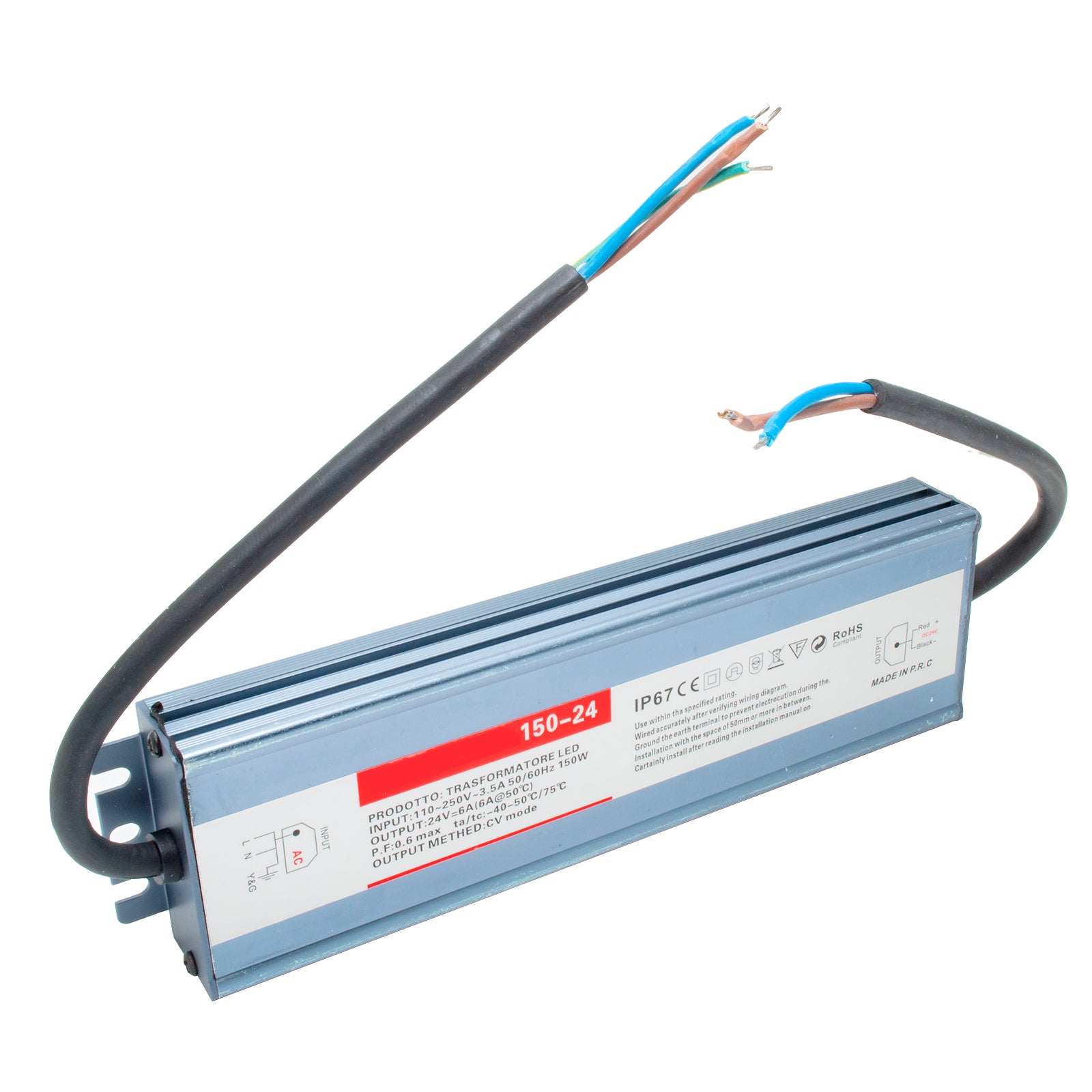 Alimentation Slim Transformateur stabilisé IP67 150W en sortie 230V ...