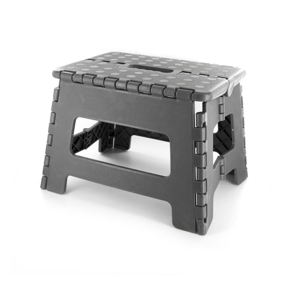 Marche pied pliable compact gris | Leroy Merlin