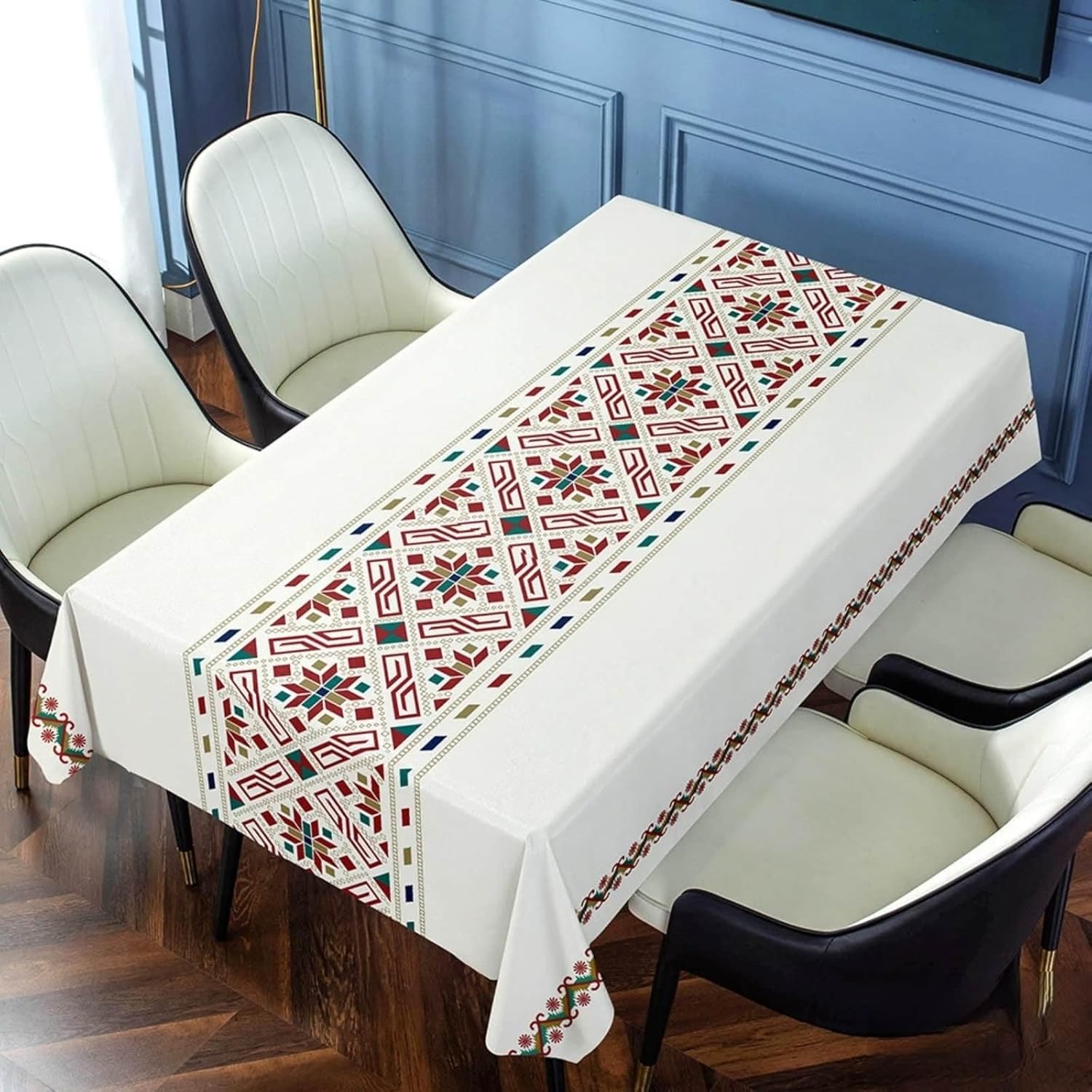 Mantel rectangular impermeable de PVC para jardín, protector de mesa de ...