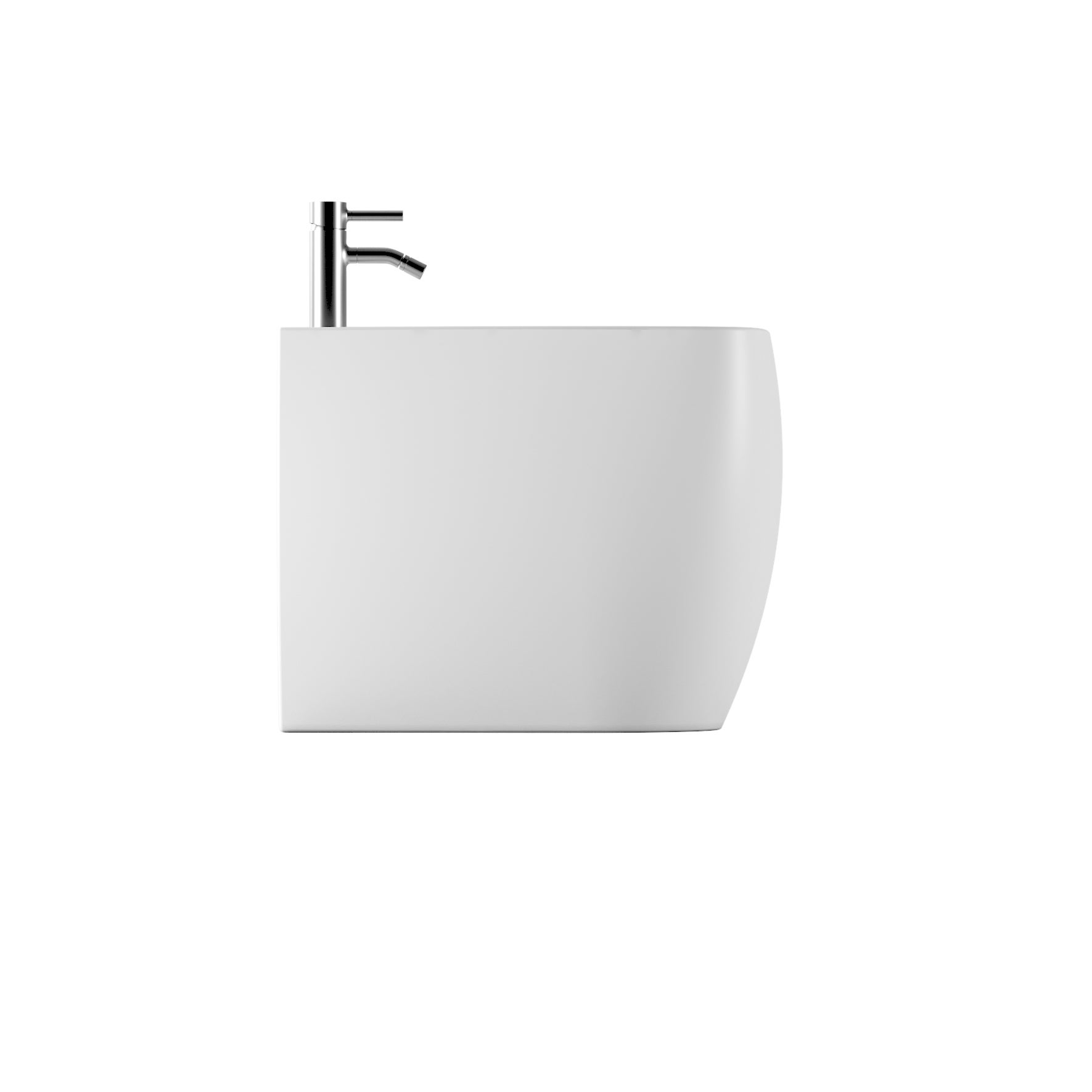 Bidet Nur filomuro cm. 55x35 bianco lucido di Ceramica Alice | Leroy Merlin