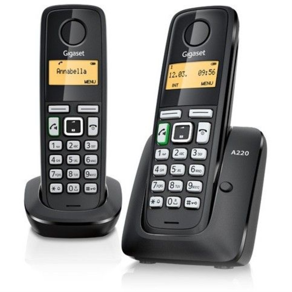 GIGASET WIRELESS PHONE A270 DUO BLACK (L36852-H2812-D201) | Leroy Merlin
