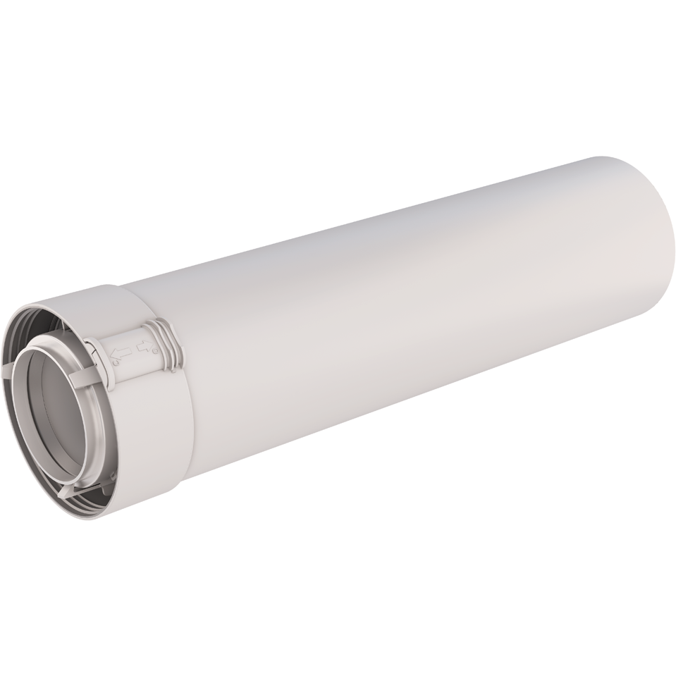 Ubbink - Conduit D80/125mm PPTl/PVC long. 1000mm Rolux Condensation ...