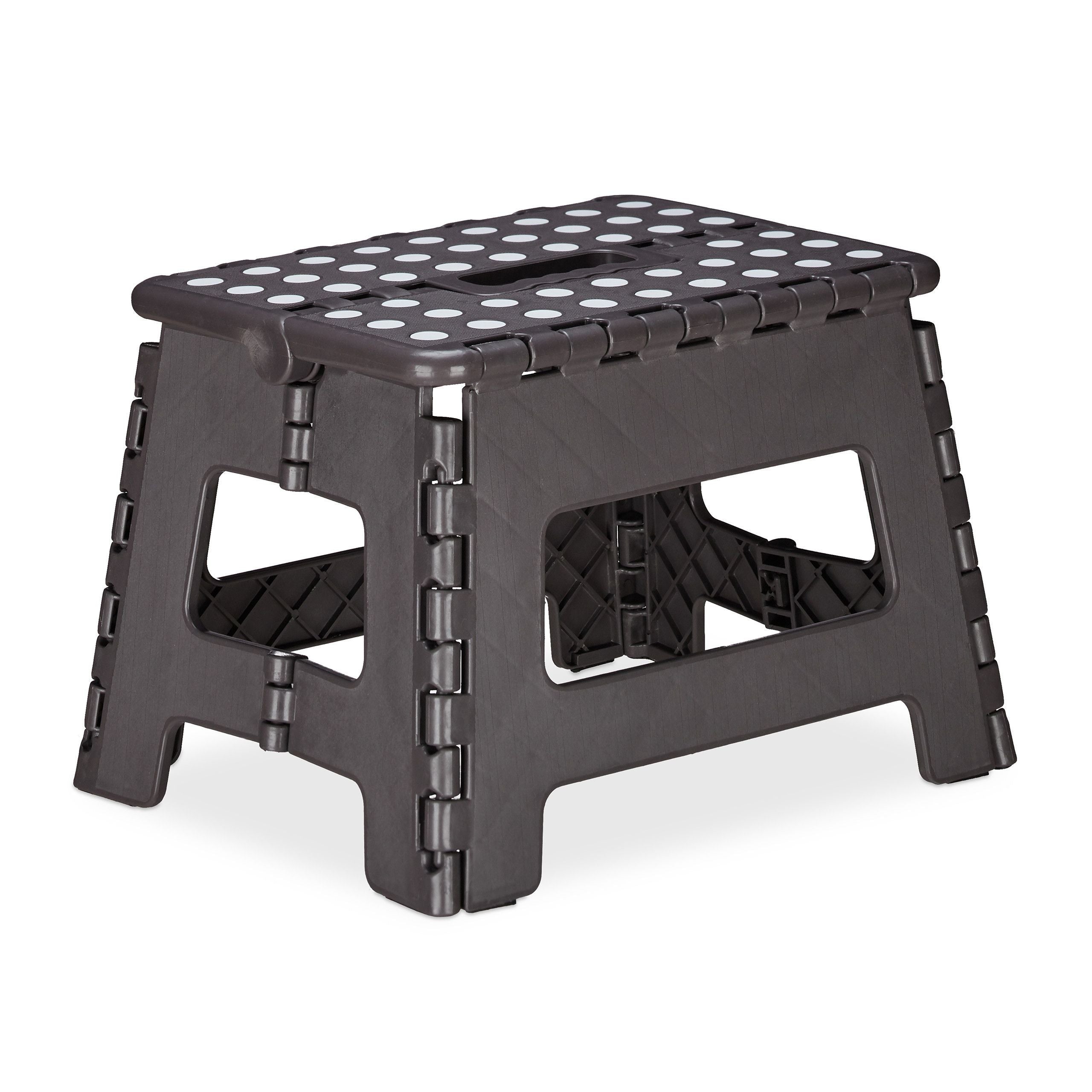 Taburete plegable portátil M 120 kg negro 13_0002800 | Leroy Merlin