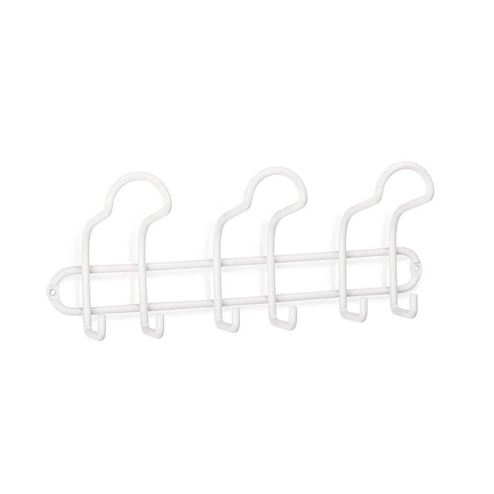 Cintre acier 3 triple crochets couleur blanc mat inofix | Leroy Merlin