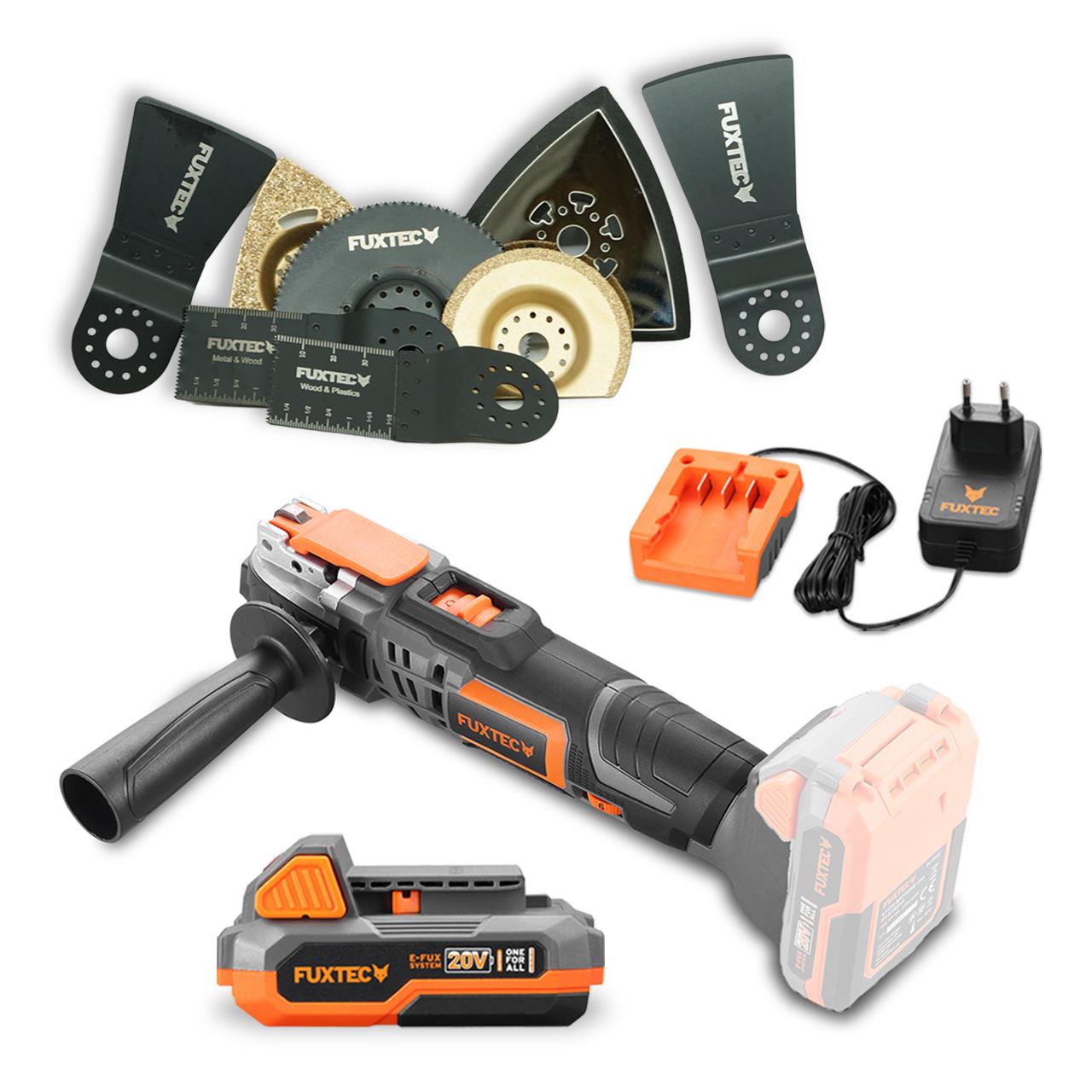 Outil multifonctions sans fil 20V - FUXTEC - 3en1 FX-E1MT20 Kit et ...