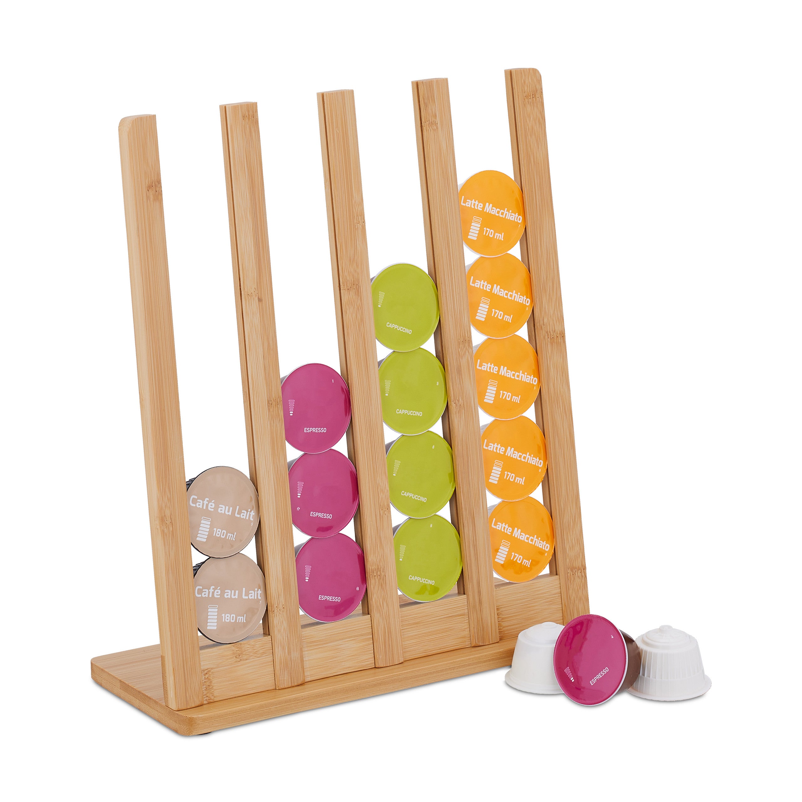 Relaxdays Range-capsules, support pour 24 dosettes, porte-dosettes ...