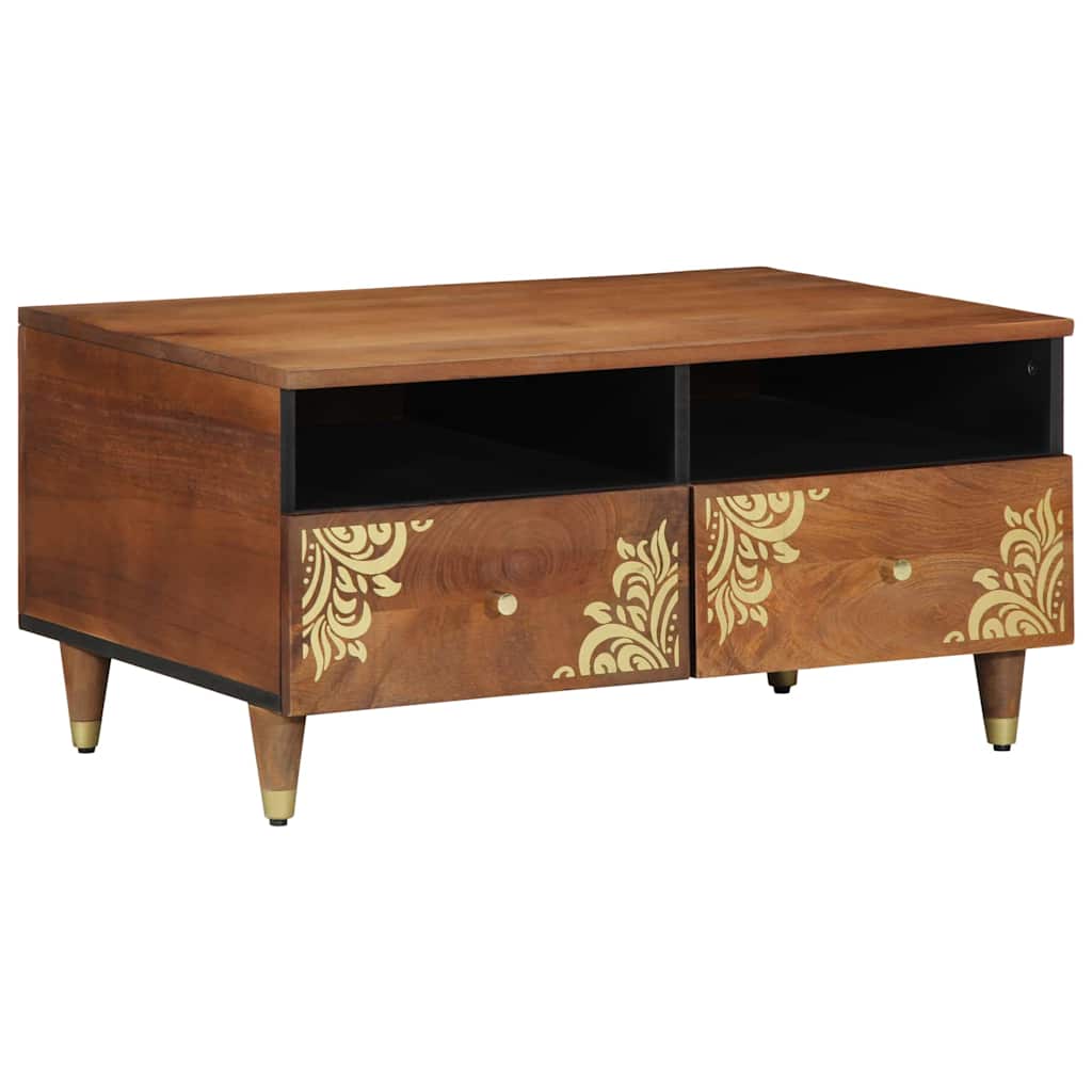Table basse | Table d'appoint | Table de salon Marron miel 80 x 54 x 40 ...