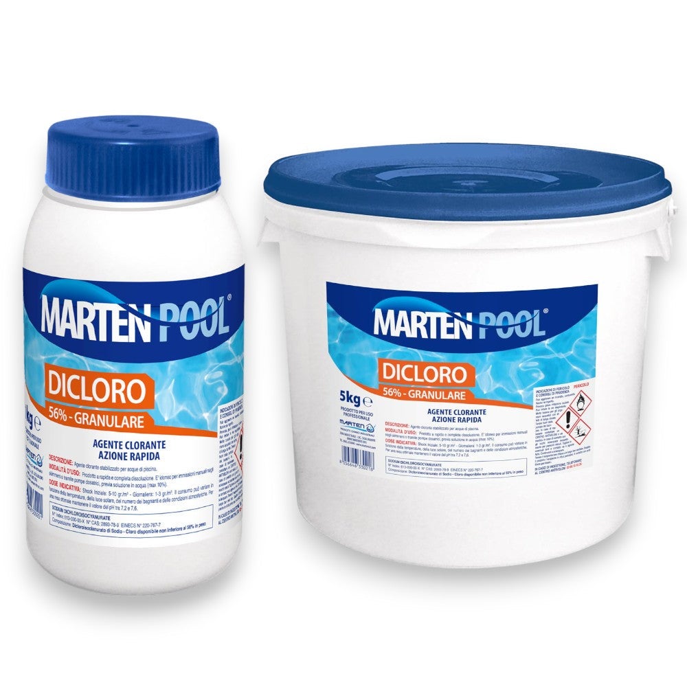 Dicloro cloro granulado para el tratamiento del agua de piscinas 1 y 5 ...