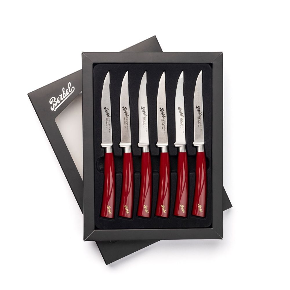 Elegance - Set Bistecca 6 Coltelli - Rosso - Berkel | Leroy Merlin