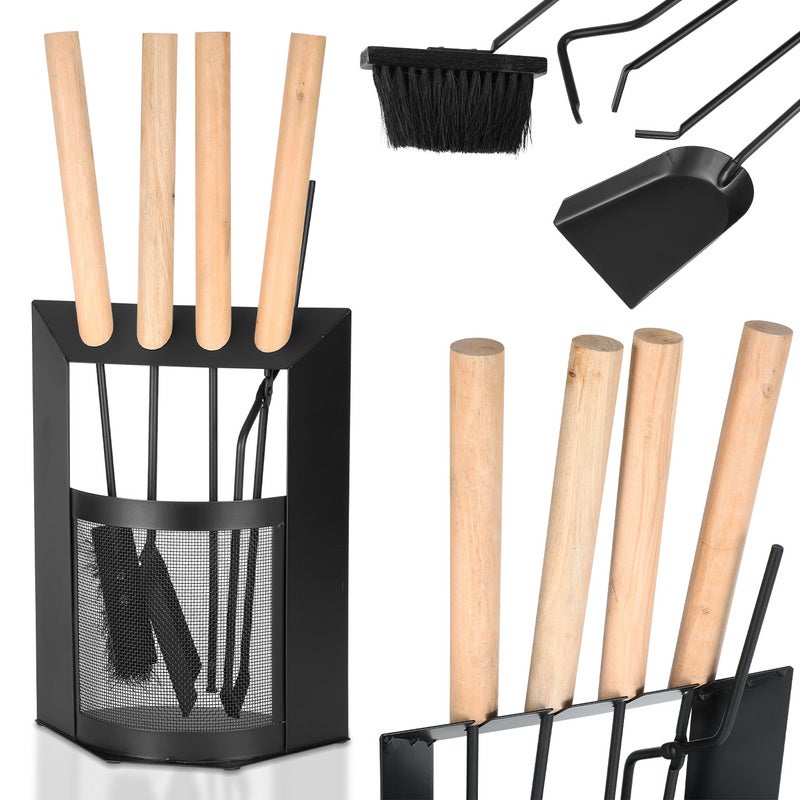 4 pièces Serviteur de cheminée Set de cheminée serviteur de cheminée ...