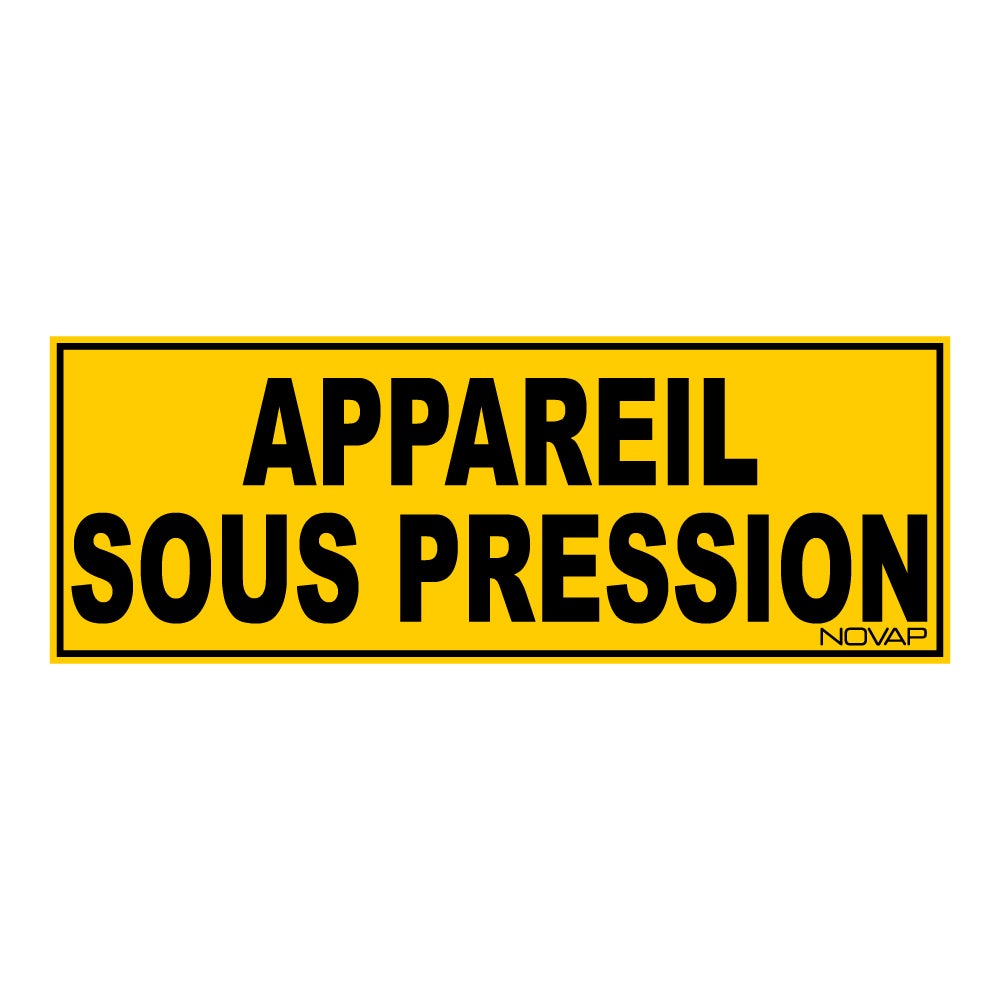 Panneau Appareil sous pression - Rigide 330x120mm - 4035055 | Bricoman