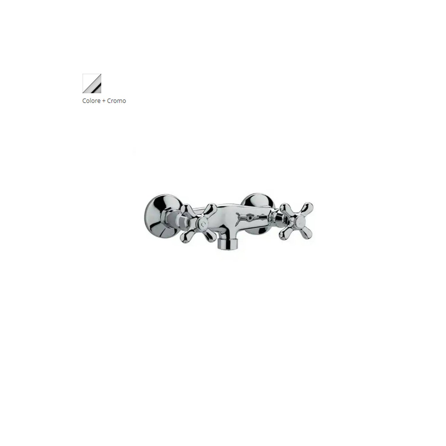 Groupe de douche Paffoni série Iris - Chrome/Blanc | Leroy Merlin