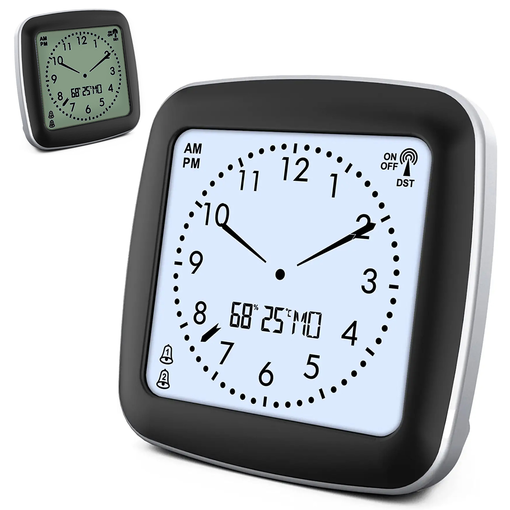 Réveil FISHTEC Affichage Aiguilles Digitales | Leroy Merlin