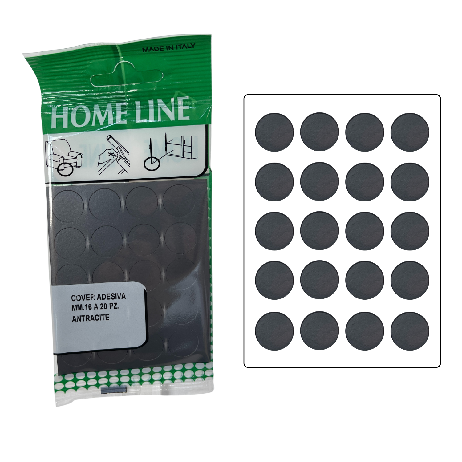 Cache-vis Ø 16 mm pour couvrir les trous de vis dans les meubles en ...