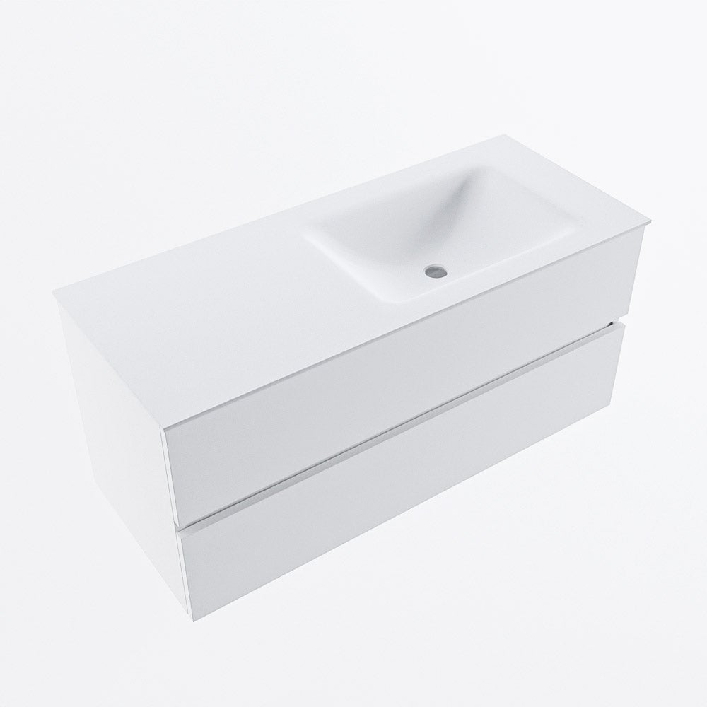 MONDIAZ VICA 110cm mueble de baño Talc 2 cajones. con Lavabo CLOUD ...