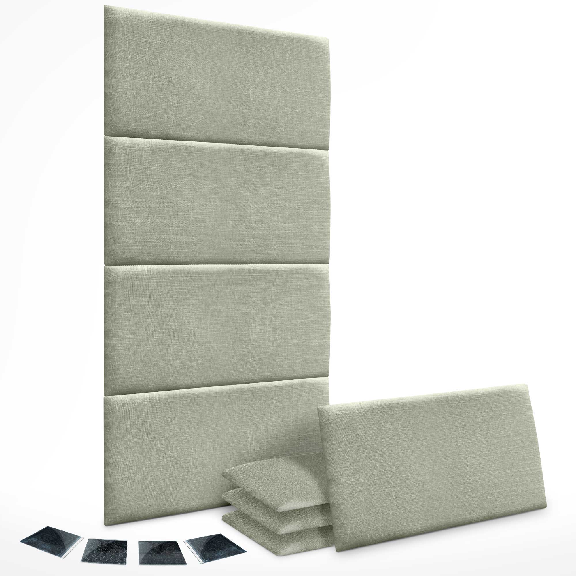 DHOME Juego de 8 Paneles Tapizados de Lino Pack Autoadhesivos para ...