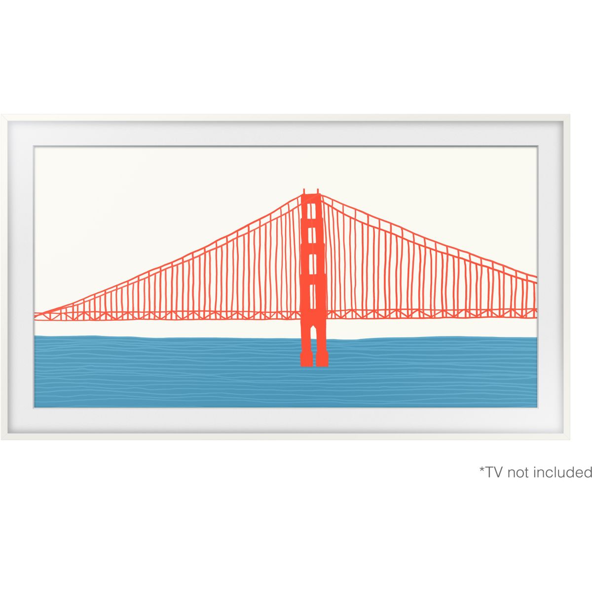 Cadre The Frame SAMSUNG 43'' Blanc Moderne | Leroy Merlin