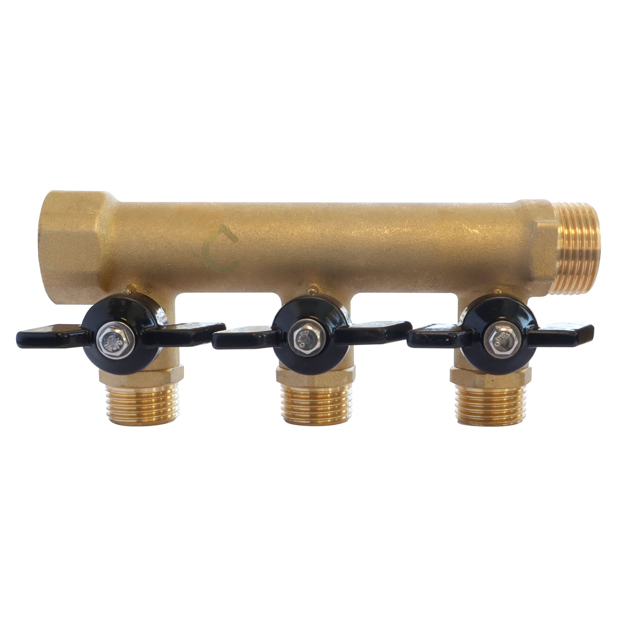 Collecteur sanitaire mini vanne 20/27 - 3 sorties | Leroy Merlin