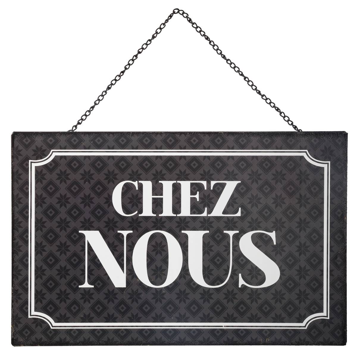 Atmosphera - Placa - metal - negro - 28x18 cm - Modelo 2 | Leroy Merlin