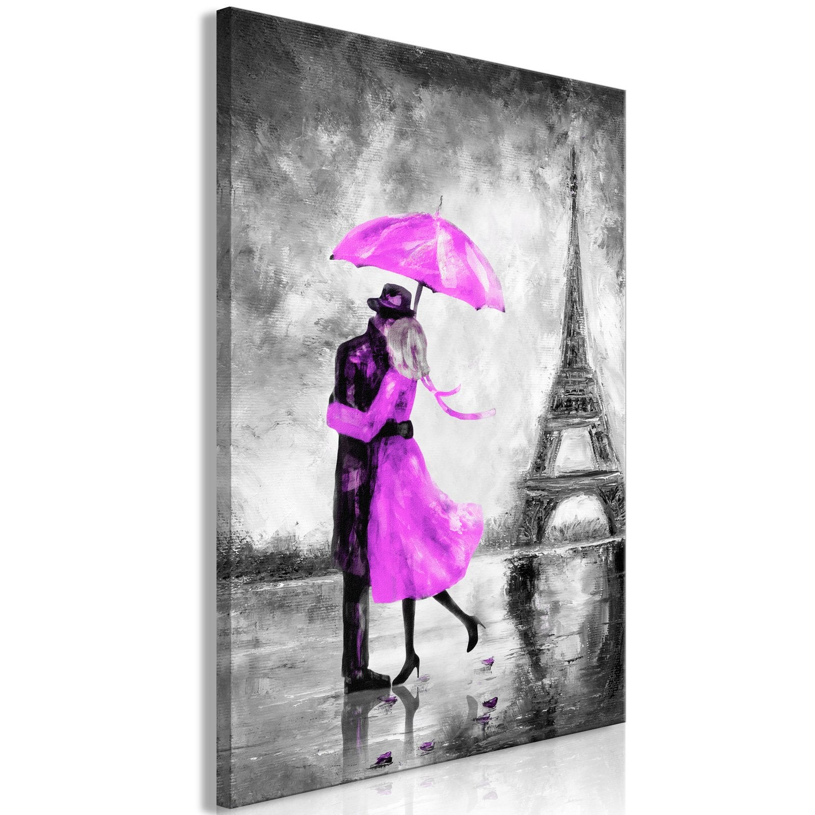 Tableau Paris Fog (1 Part) Vertical Pink | Leroy Merlin