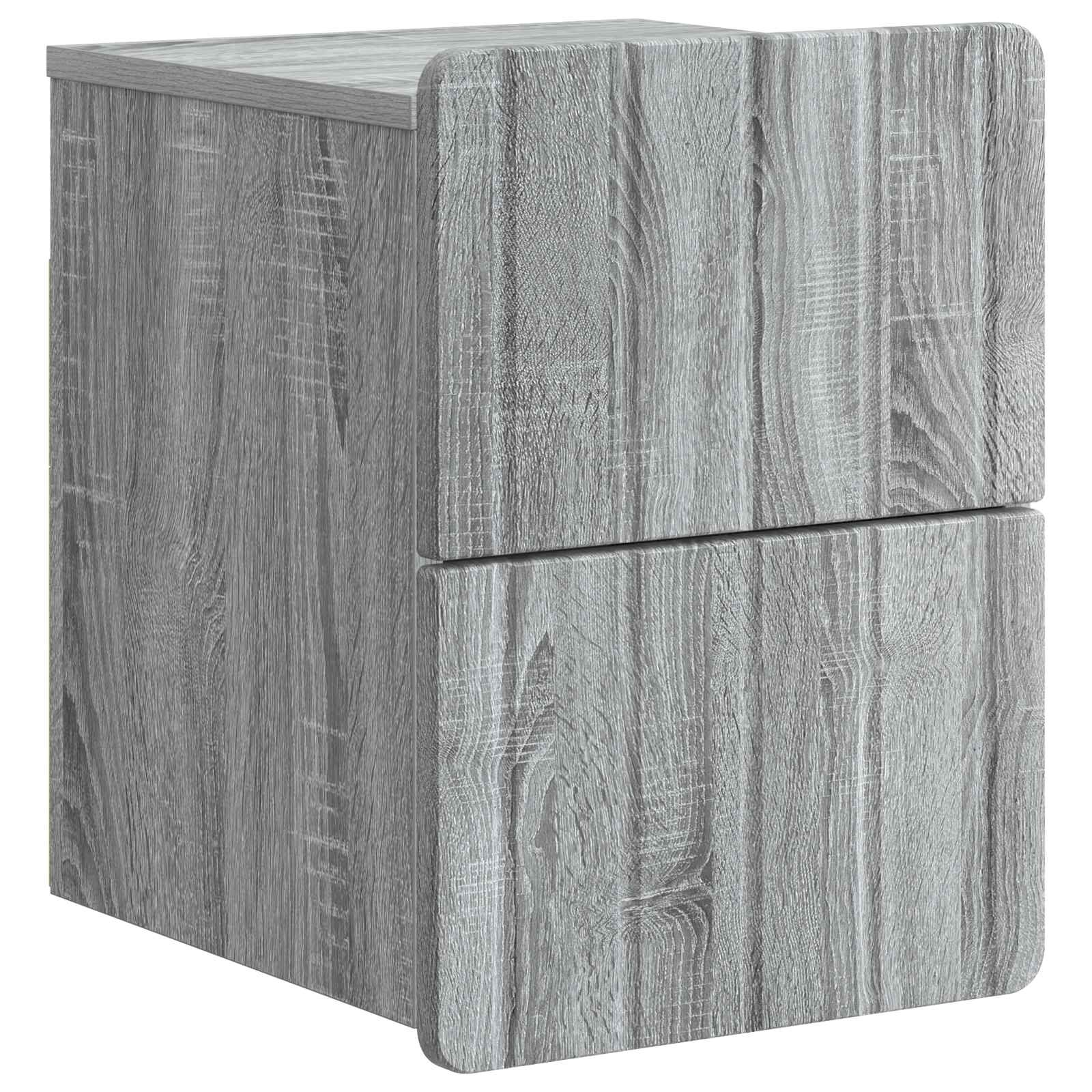 Cabinet de chevet mural gris 33 x 34,5 x 43 cm | Leroy Merlin