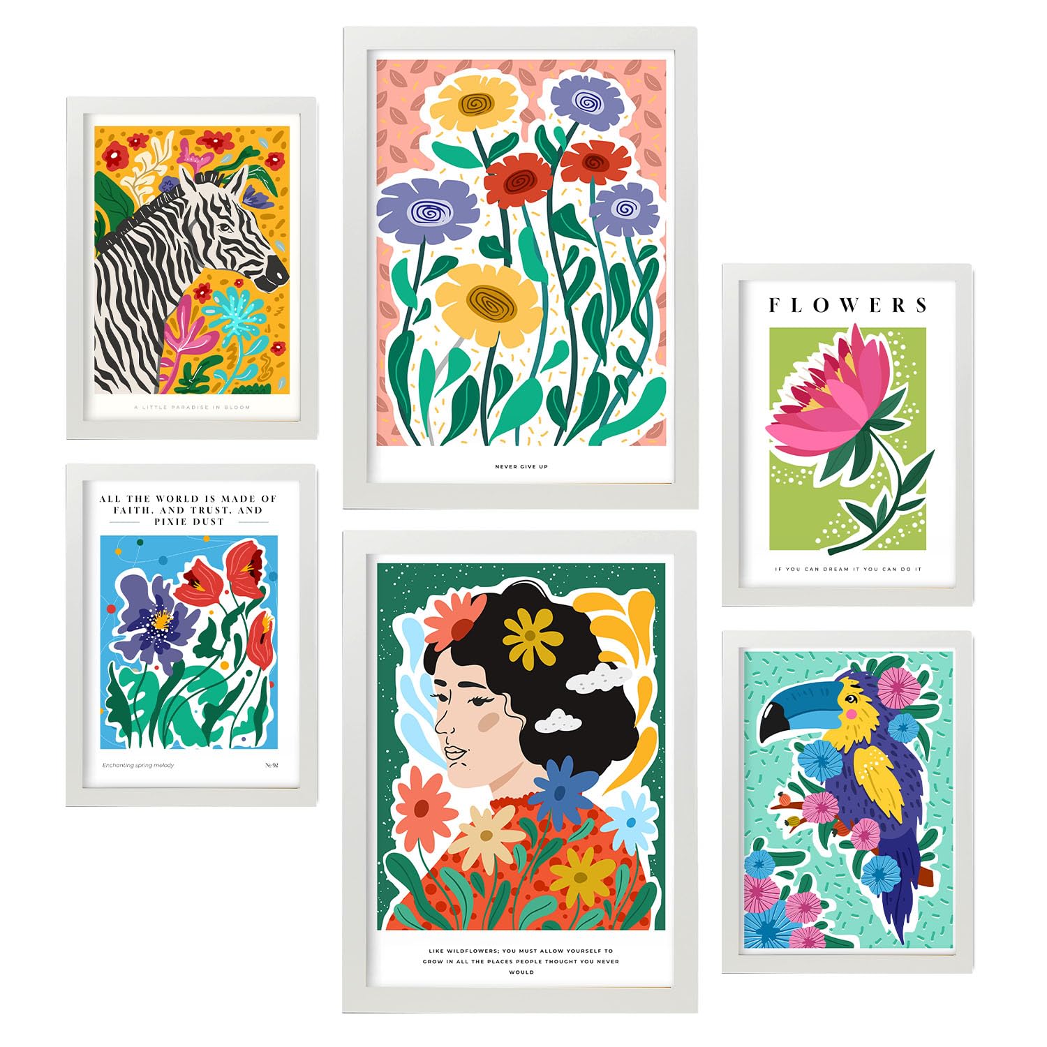 Nacnic Lámina Poster De Salvaje Galería De Arte Abstracta Cuadros ...