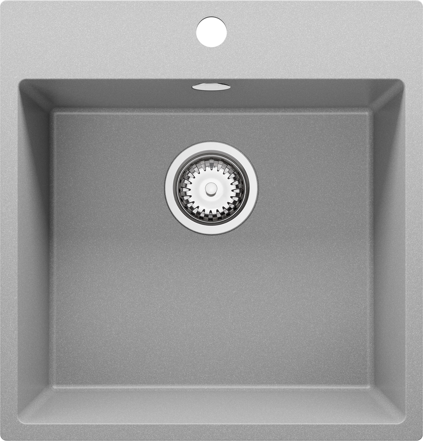 PRIMAGRAN Lavello da Cucina Grigio 48x50cm, Lavandino da Cucina a 1 ...