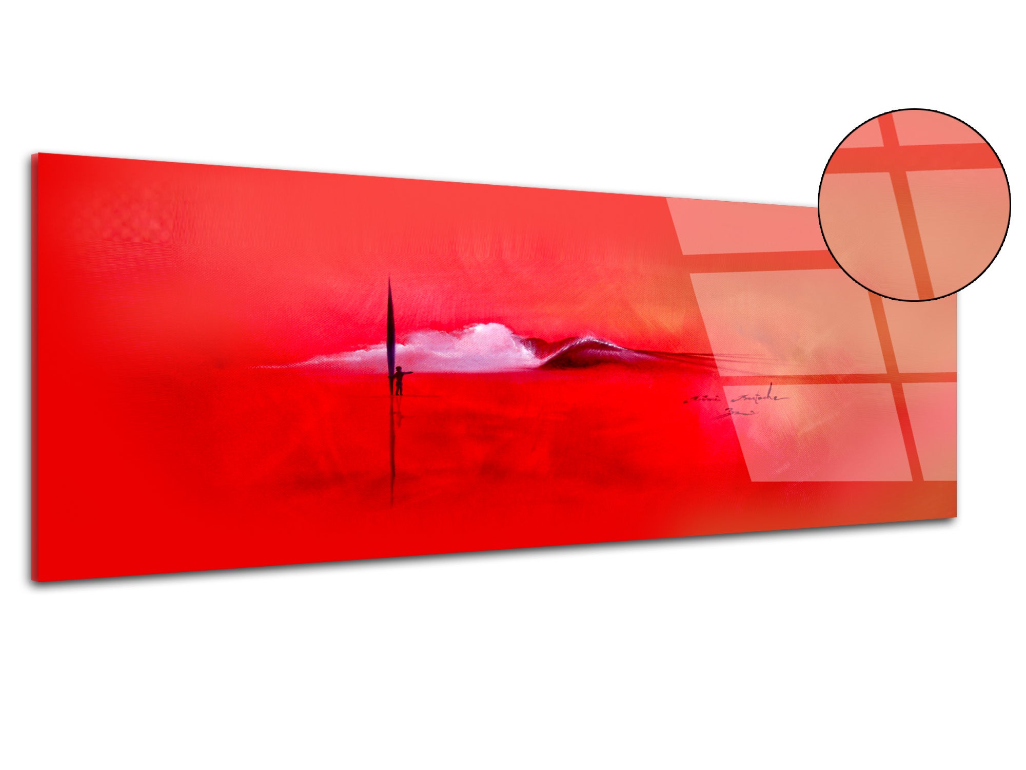Reproduction tableau Plexiglas Red Ambiance | Leroy Merlin