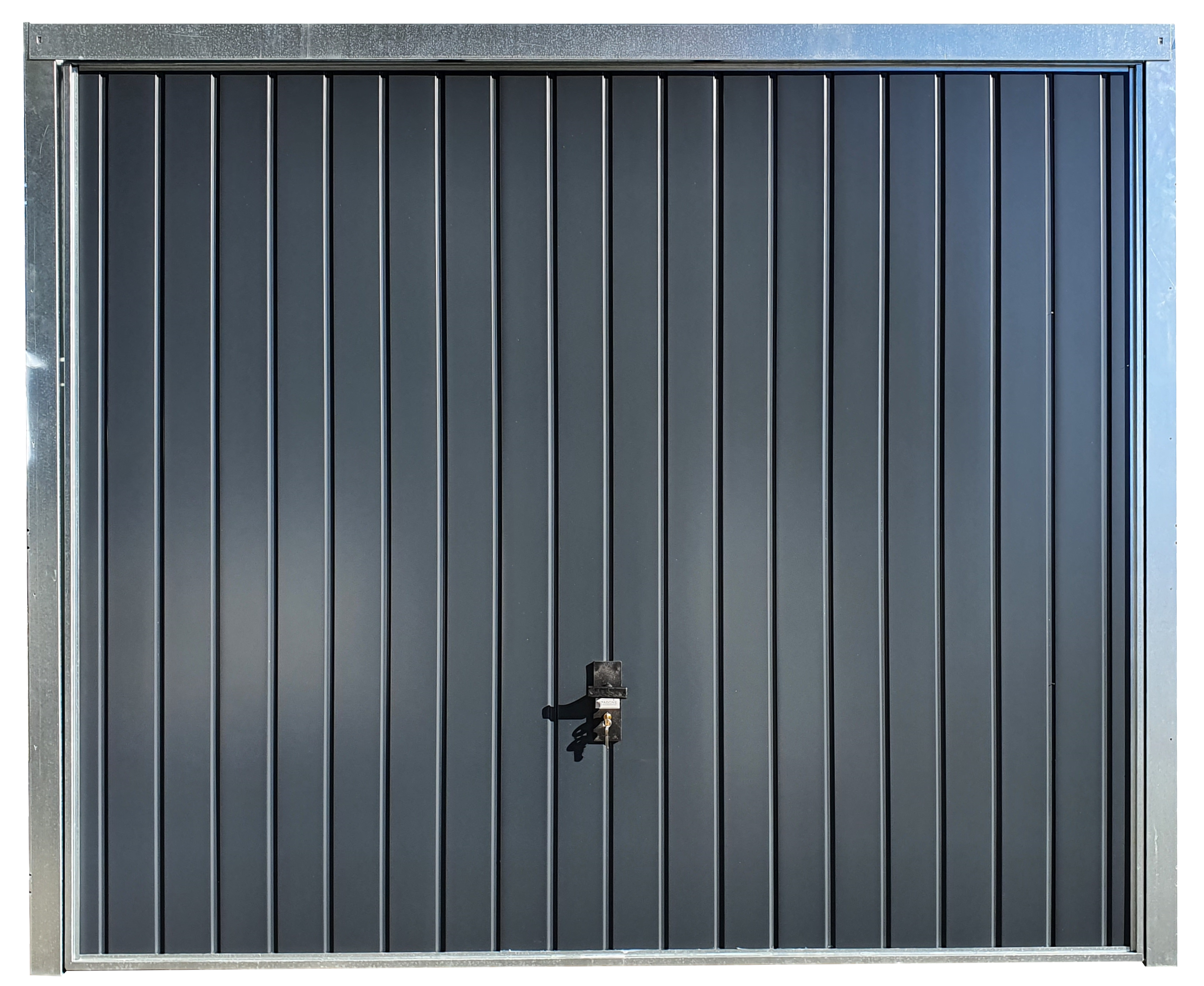 Porte de garage basculante grise l.240 x H.200 cm x Ep.20 mm | Leroy Merlin