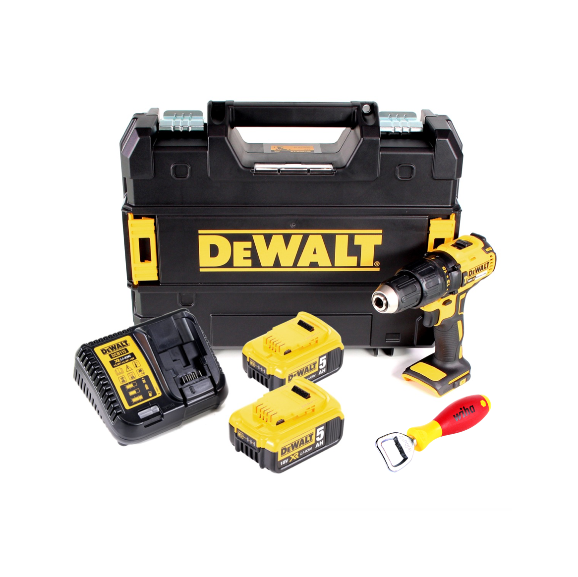 DeWalt DCD 777 P2 Perceuse-visseuse sans fil 18V 65Nm + 2x Batteries 5 ...