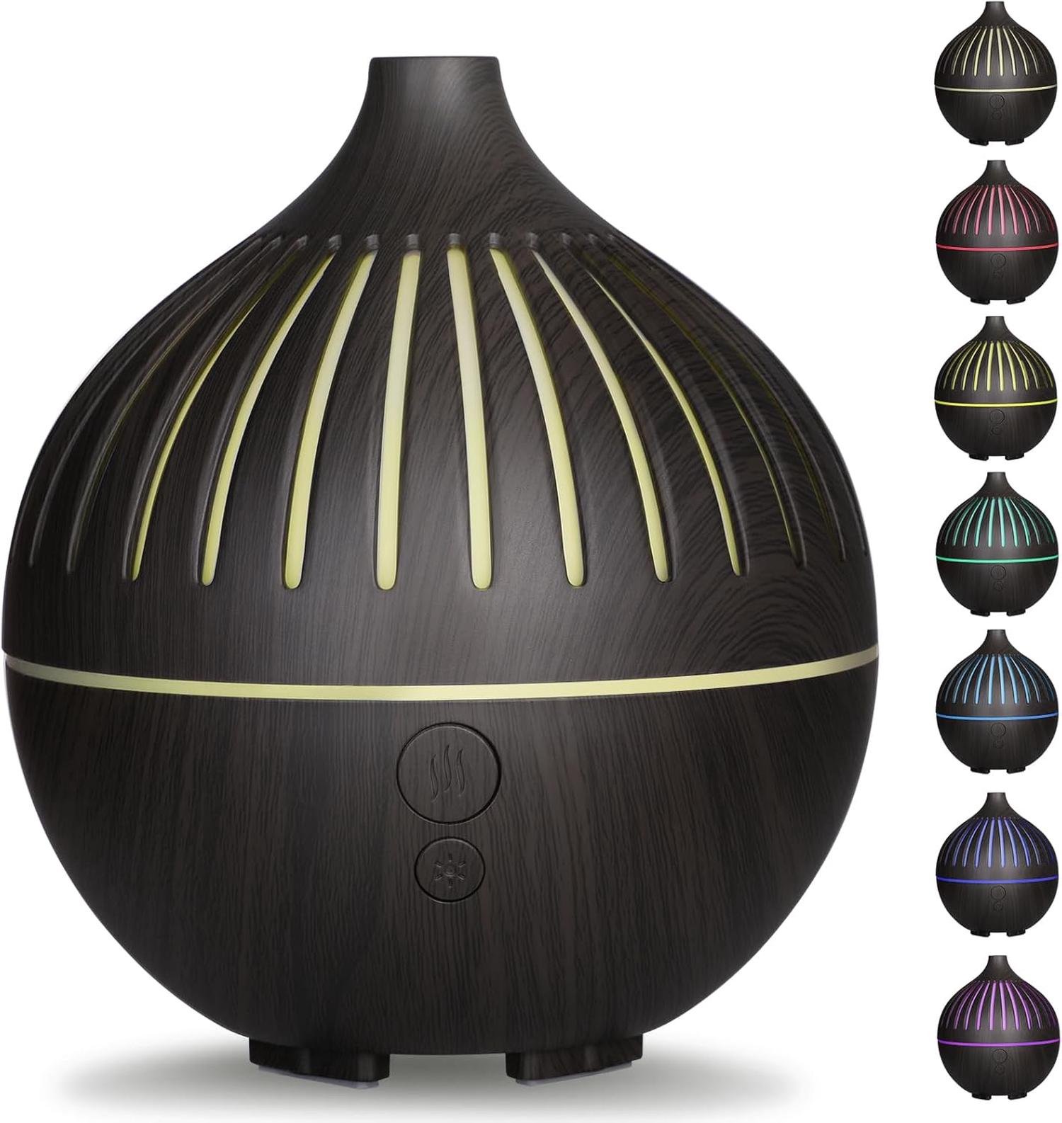 Diffuseur Huiles Essentielles 180ml, Diffuseur Arômes Ultrasonique avec ...