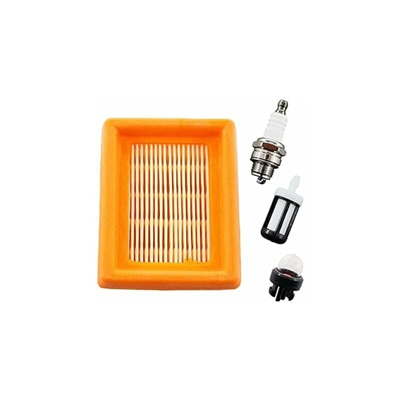 Kit de Filtre à Air et Bougie d'Allumage pour Débroussailleuses Stihl FS120, FS200, FS250, FS300 ...