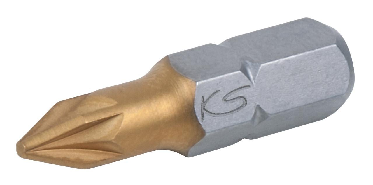 KS TOOLS 1/4" Embout de vissage POZIDRIV TIN, 25 mm, PZ3 | Leroy Merlin