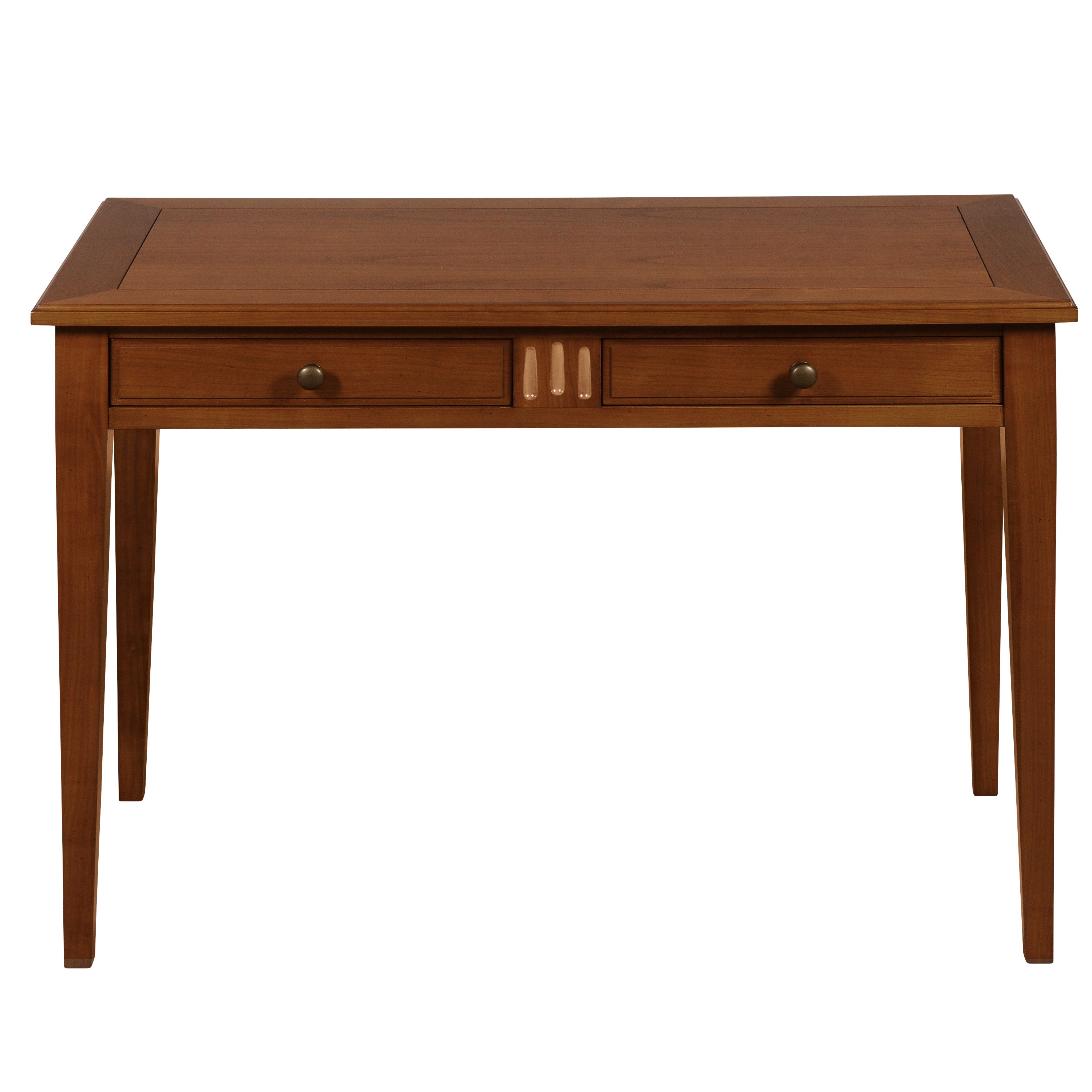 Table Bureau avec 2 tiroirs, merisier massif - GONTIER | Leroy Merlin