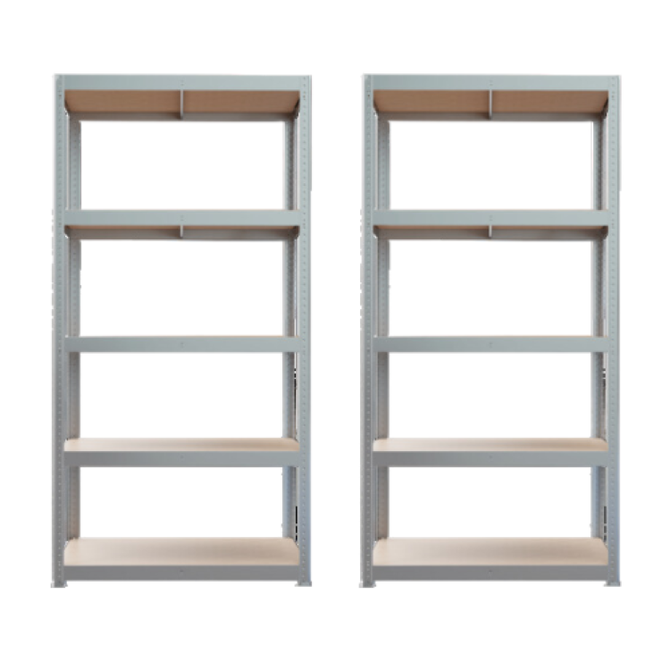 Étagère en métal - Lot de 2 - 180 x 90 x 40 cm - 5 étagères - Étagère ...