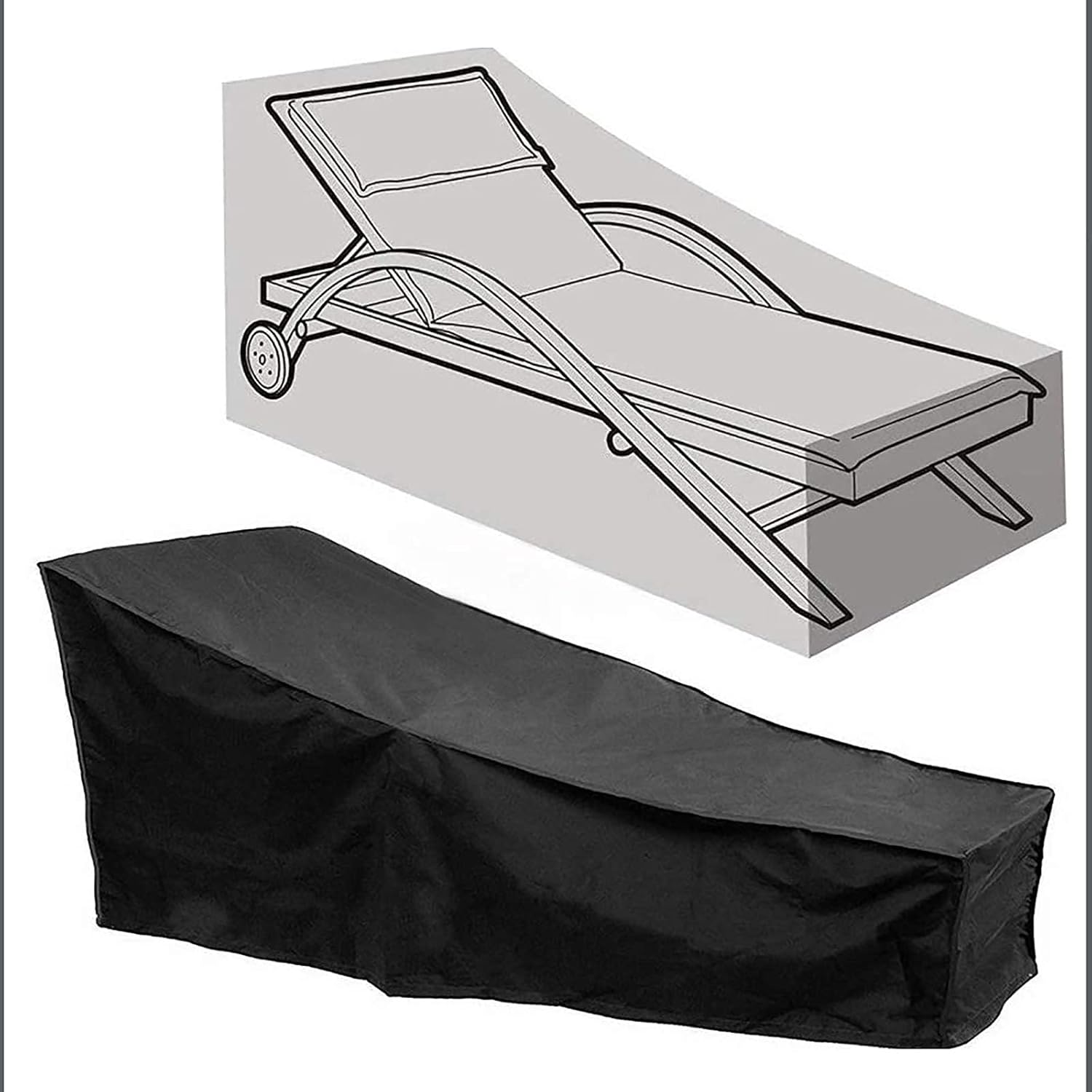 Housse de Chaise extérieur Couverture Housse de Protection Longue ...