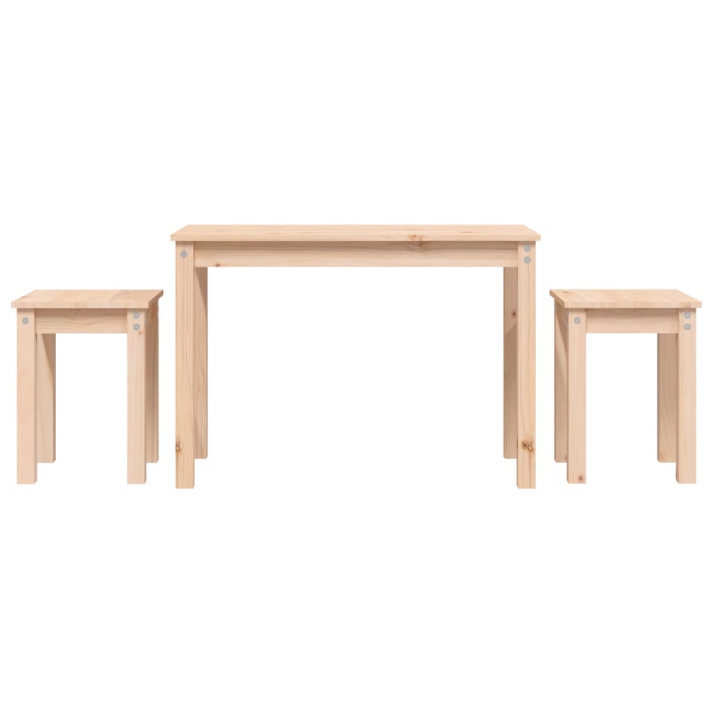 Tables empilables 3 unités en bois de pin massif - COMFORTXL | Leroy Merlin